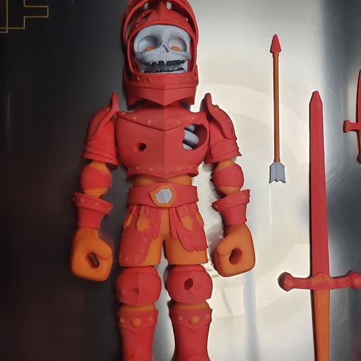 🧑‍🏭 Flexi Factory and Flexis For A Cause: Skeleton Knight・3D Print with ...