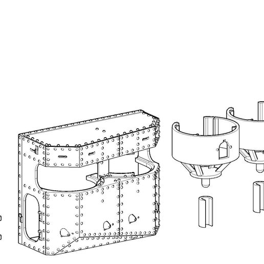 STL file MK I FEMALE TANK SPONSON ♀️ ・Design to download and 3D print・Cults