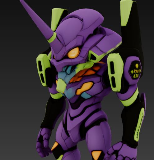 🧸 Neon Genesis Evangelion EVA 01・ OBJ File for 3D printing・Cults