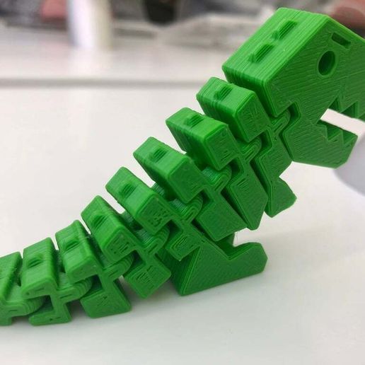 🔗 Flexi Rex with stronger links・3D Print・Cults