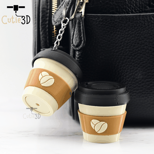 ☕ Cutie3D Twisty Coffee Cup Fidget Clicker Keychain - Cute Backpack ...