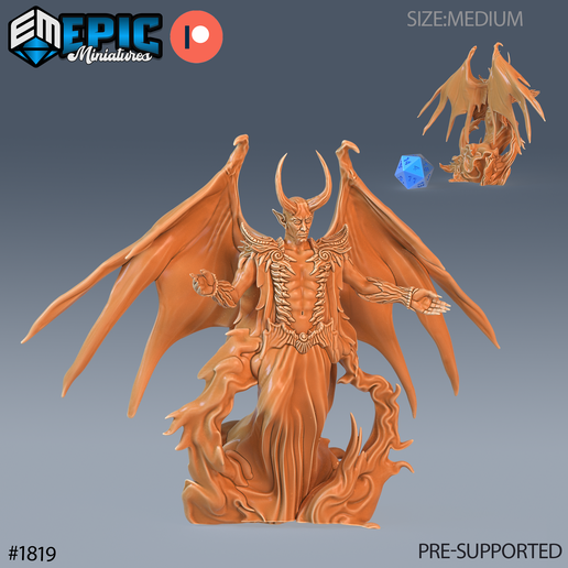 3D file Devil Duke Magic ‧ DnD Miniature ‧ Tabletop Miniatures ‧ Gaming ...
