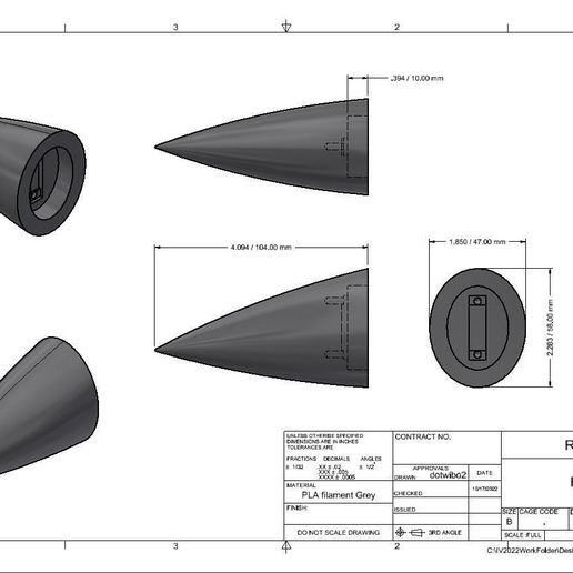 👃 E-Flite F-15 Nose・ STL File for ・Cults