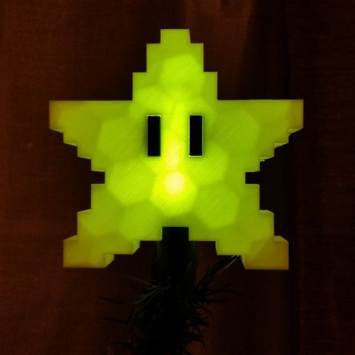 Impressão 3D Estrela de topo de árvore Pixel・Cults