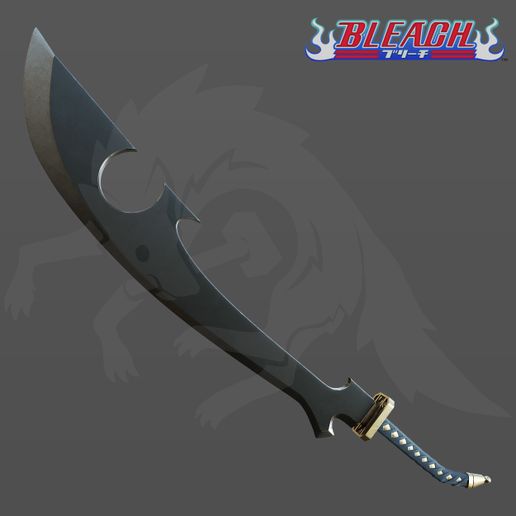 🗡️ Zanpakuto Shunsui Kyoraku Sword from Bleach for cosplay 3D Model ...