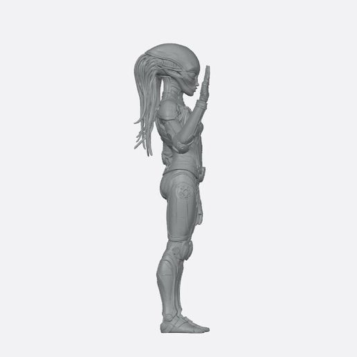 👽 Alien Cyborg Woman 3D・Free STL File for 3D printing・Cults