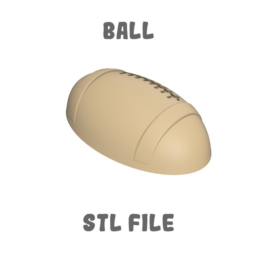 🏈 American Football ball・ STL File for 3D printing・Cults
