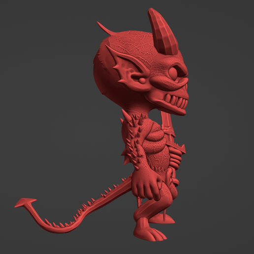 🐉 Imp Warrior・Free STL File for 3D printing・Cults