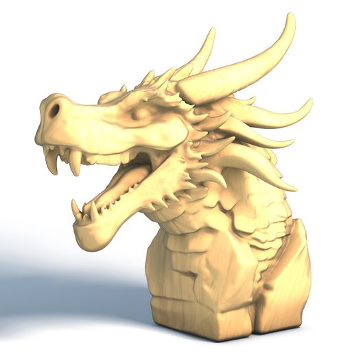 🐉 Dragon Head・ STL File for 3D printing・Cults