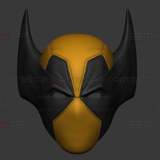 🪖 Deadpool X Wolverine Mask - Marvel Comic Cosplay・ STL File for 3D ...