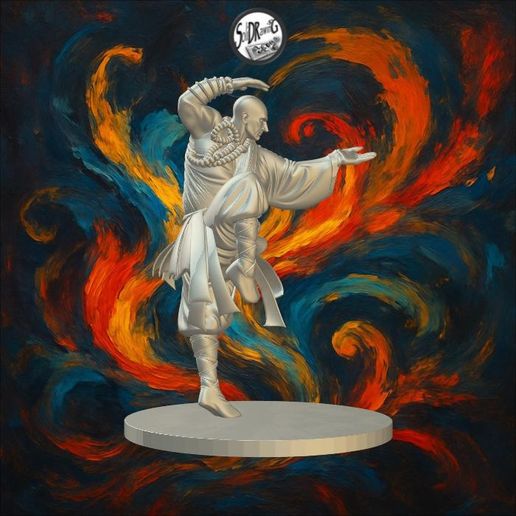 💪 Strong Male Monk Martial Arts Pose – SoliDRawinGs SG1899・ STL File ...