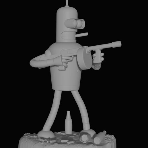 STL file BENDER - FUTURAMA 🤖 ・3D printable model to download・Cults
