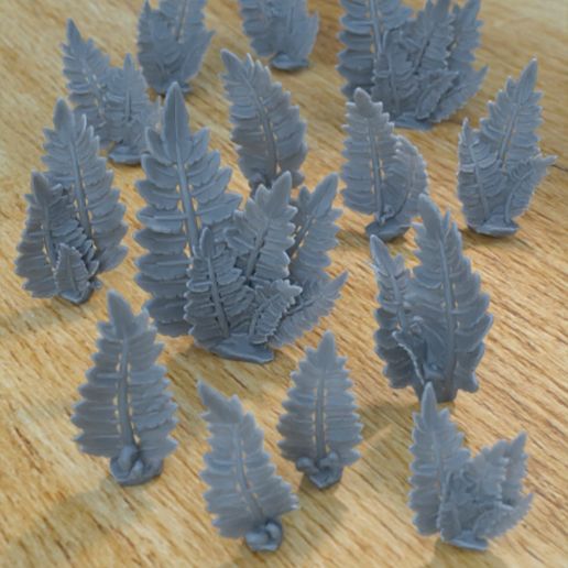 🎲 10 FERN PLANTS FOR ENVIRONMENT DIORAMA TABLETOP 1/35 1/24・ 3D File ...