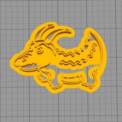 Stl File Huge Loki Croc Loki Cookie Cutter Set・3d Printer Model To Download・cults