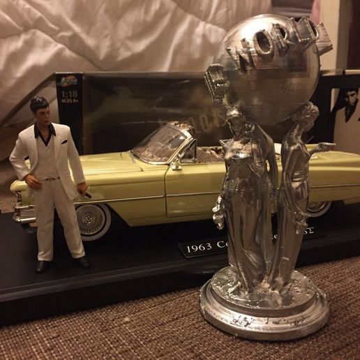 🗺️ Scarface the World Is Yours Statue Rivisited・Free 3D File for ・Cults