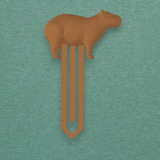 STL file bookmarks capybara, bookmarks capybara 🔖 ・3D printer design to ...