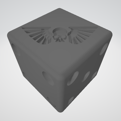 Free STL file Astra Militarum Dot Dice D6 16mm 🎲 ・Template to download and 3D print・Cults
