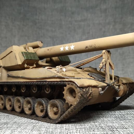 🪖 T92 HMC Self-Propelled Howitzer, T92 tank・ STL File for ・Cults