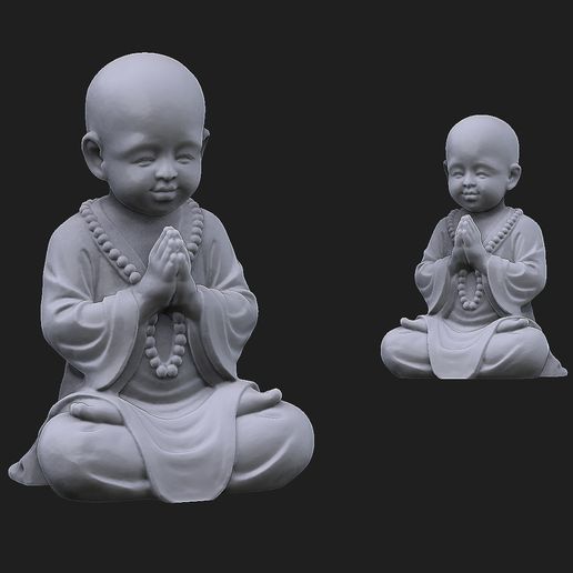 👶 baby monk・ STL File for 3D printing・Cults