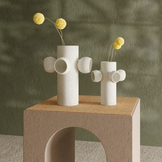 Free STL file Tubular Aperture Vases – Modern 3D Printable Home Decor 🏺 ...