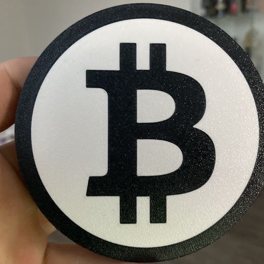 STL file Bitcoin coaster 🚩 (3MF)・3D printer design to download・Cults