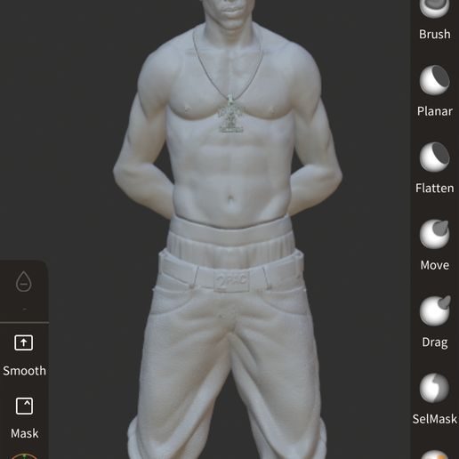 🎨 Tupac Shakur 2pac STL 3d model download for Action figure Statue ...