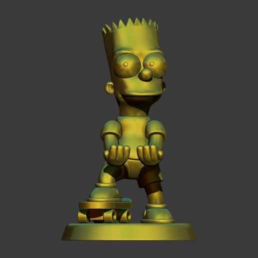 Archivo STL BART SIMPSON - JOYSTICK HOLDER - LOS SIMPSONS 🕹️ ・Design ...