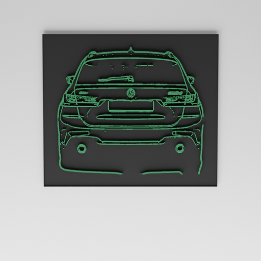 👤 Bmw Silhouette Outline Wall Art 3D Picture Frame Pack 3・Arquivo STL ...
