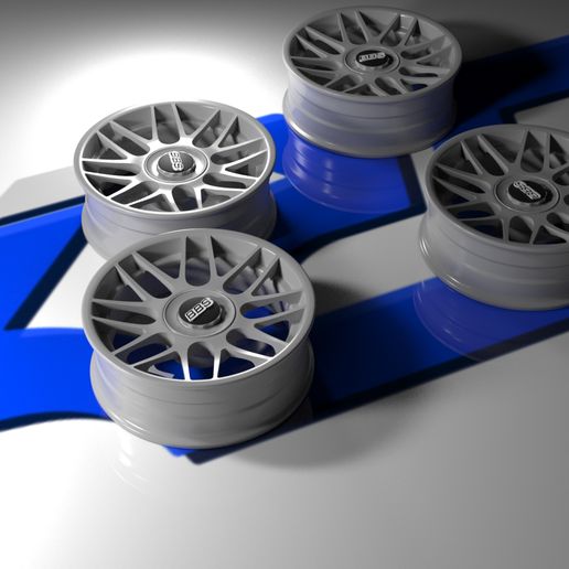 🛞 BBS RC RIM ALLOY WHEEL TYRE AND KEYCHAIN・ STL File for ・Cults
