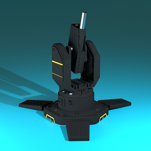 🤖 Helldivers 2 Mortar Turret Sentry Stratagem・ STL File for 3D printing ...