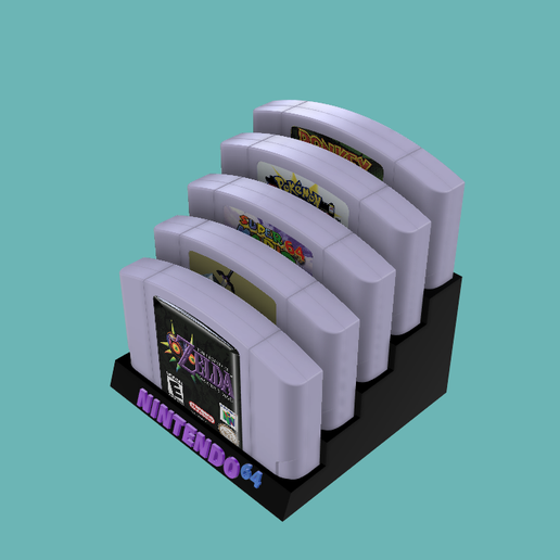 🕹️ NINTENDO 64 GAME STAND (STAIRS MODEL)・ STL File for 3D printing・Cults