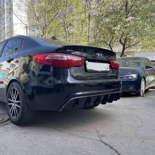👽 Kia Rio rear bumper diffuzer・ STL File for 3D printing・Cults