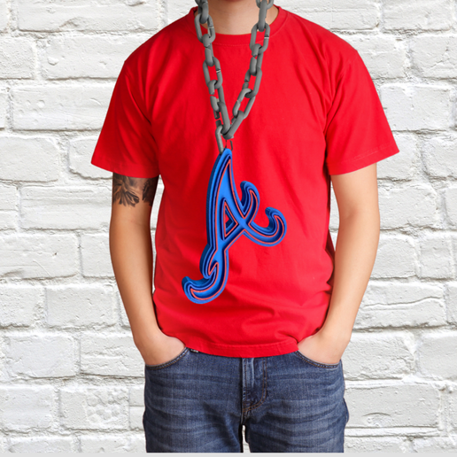 ⚾ Supersized Atlanta Braves Hype Chain Necklace & Medallion・ STL File ...