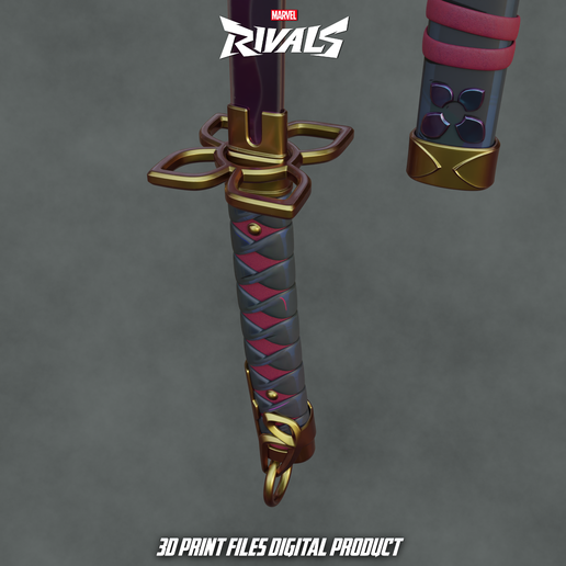 🔫 Psylocke Psy Cosplay Katana Marvel Rivals・ 3D File for 3D printing・Cults