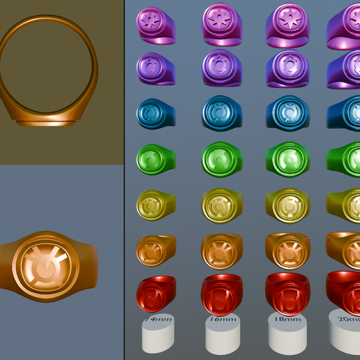 orange lantern corps ring