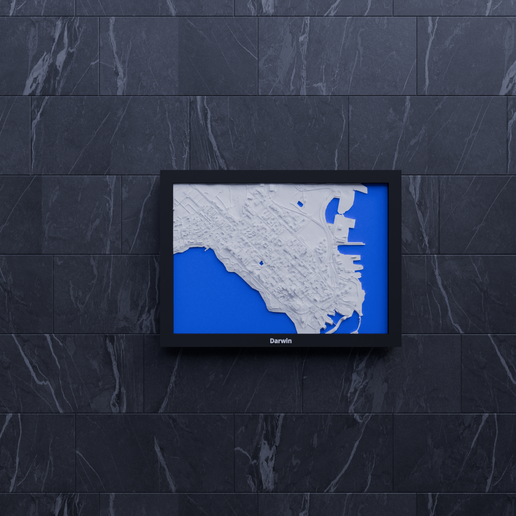 🇦🇺 Darwin, Australia - 3D Miniature・ STL File for 3D printing・Cults