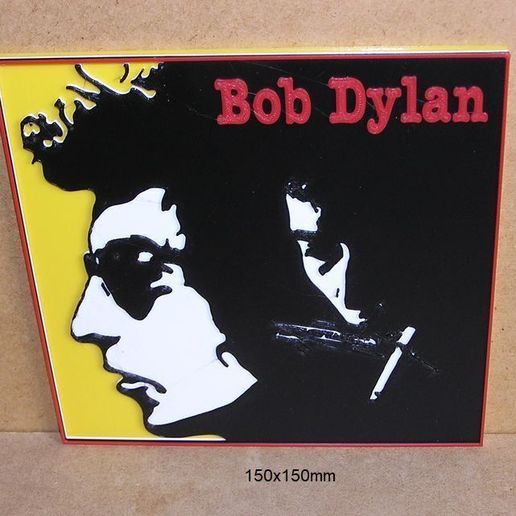 STL file Bob Dylan, cantante, compositor, musica, folk, blues, rock ...