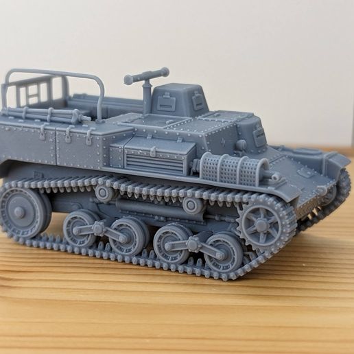 💯 Type 100 Te-Re observation tankette + 2 Tankmen (Japan, WW2)・ 3D File ...