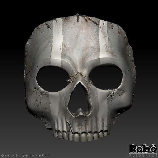 👻 Ghost Mask MW3 Simon Riley (Highly Accurate) - STL model 3D print file・ STL File for 3D ...