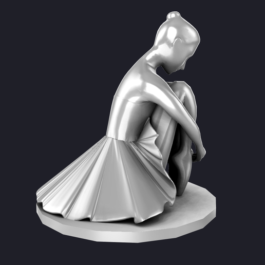 🩰 Ballet dancer sculpture 3D MODEL・ 3D File for 3D printing・Cults
