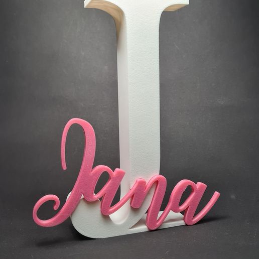 STL file Name Jana / Letter / Letter A 🗿 ・3D print design to download・Cults