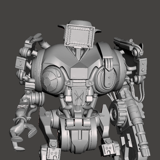 🎨 FAN ART ROBOCOP 2 DAMAGED ROBOCAIN・ OBJ File for 3D printing・Cults