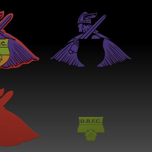 🗝️ EFL League Two Doncaster Rovers Keychain Shield color printable and ...