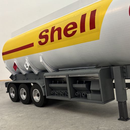 🪖 Tank Trailer for Liquid Transport 1:14・ STL File for 3D printing・Cults