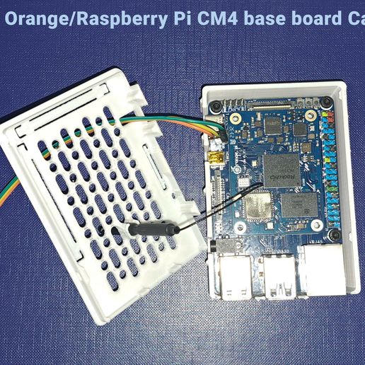 🍊 Case - Enclosure - Gehäuse - for Orange Pi CM4 base board with Orange Pi CM4 / Raspberry Pi ...