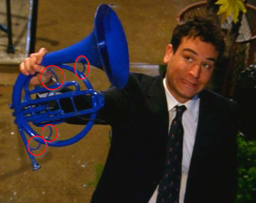 📯 HIMYM - BLUE FRENCH HORN・Archivo STL para Impresión 3D・Cults