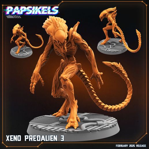 👽 XENO PREDALIEN・ 3D File for 3D printing・Cults