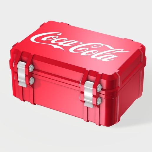 📦 3D Printable Storage Box - Coca Cola logo・Archivo 3D para Impresión ...