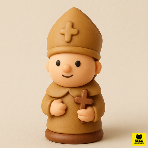 ♟️ Cute Bishop Chess Piece - 3D Printable Figurine・ STL File for 3D ...