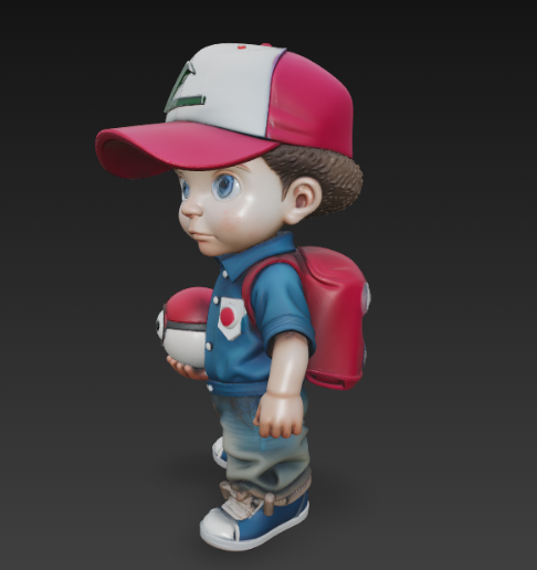 👶 Ash Ketchum baby・Archivo STL Gratis para Impresión 3D・Cults